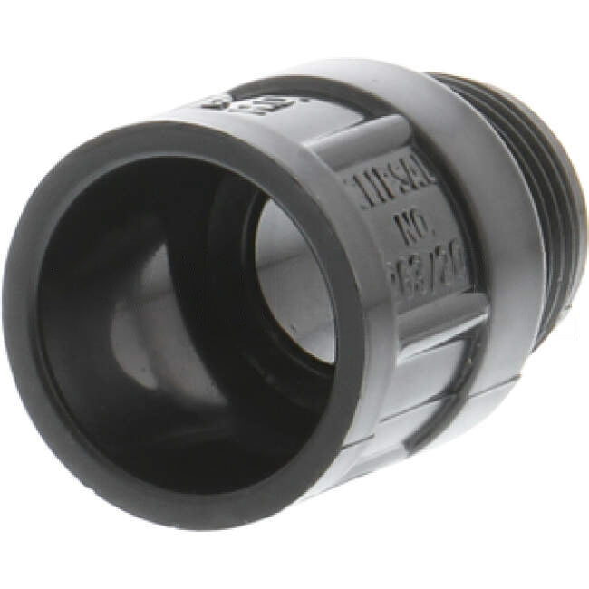 Clipsal 20mm HFT Plain To Screw Conduit Adaptor Black – All LED Direct