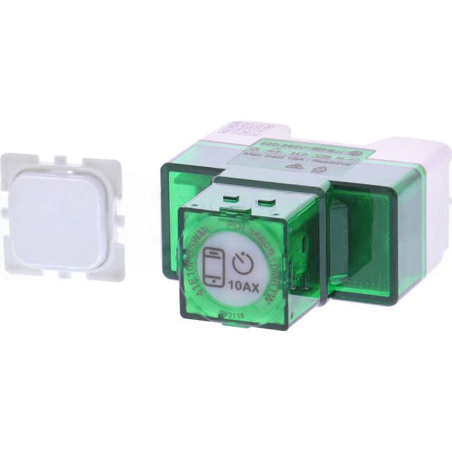 Clipsal 10 Amp WISER ICONIC Switch Mech Vivid White – All LED Direct