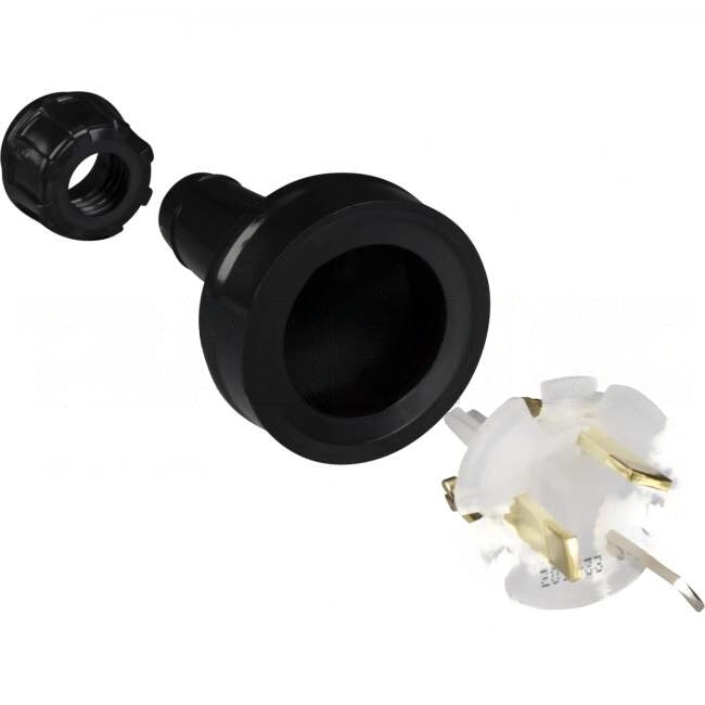 Clipsal 10 Amp STANDARD 3 Pin Plug Top Black – All LED Direct