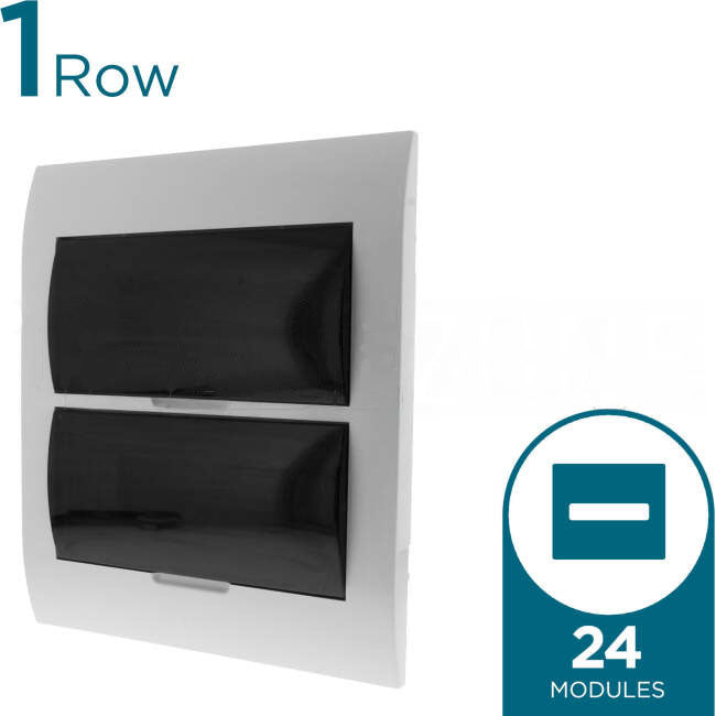 NHP 1 Row of 24 Pole Plastic DIN Mounted Switchboard Transparent Door ...