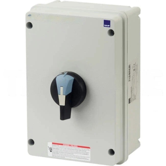 NHP 80 Amp ISO ENCLOSED Industrial Isolator 3 Pole Aluminium Grey With ...