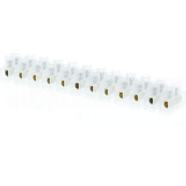 Matelec 5 Amp Terminal Block Strip Connector With 6mm Holes Natural ...