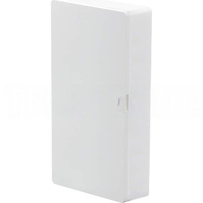 Hager 4 Row Of 12 Pole Plastic Surface Mount Switchboard Plain Door ...