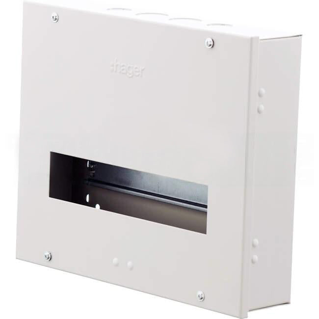 Hager 1 Row Of 12 Pole Metal Surface Mount Switchboard – All LED Direct